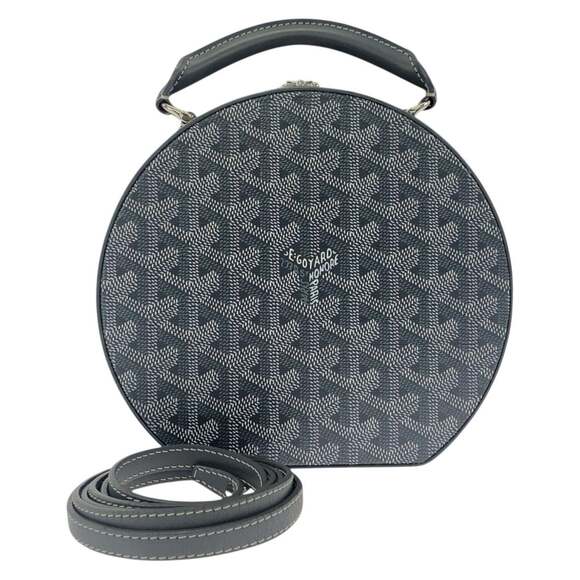 Goyard | Bags | Goyard Herringbone Hat Box Alto Trunk Bag Leather ...